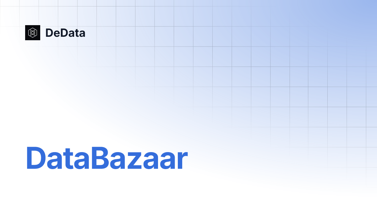 DataBazaar | DeData